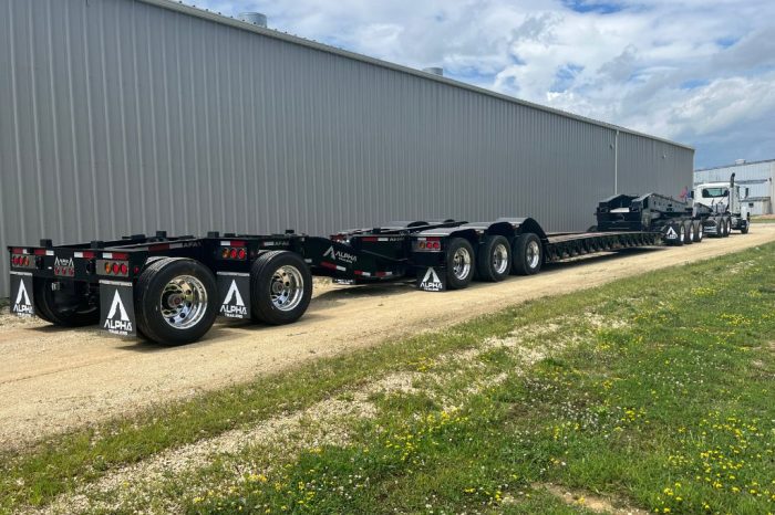 Alpha HD Trailers | Alpha HD A150HDG-SF2 Heavy Haul Construction Trailer