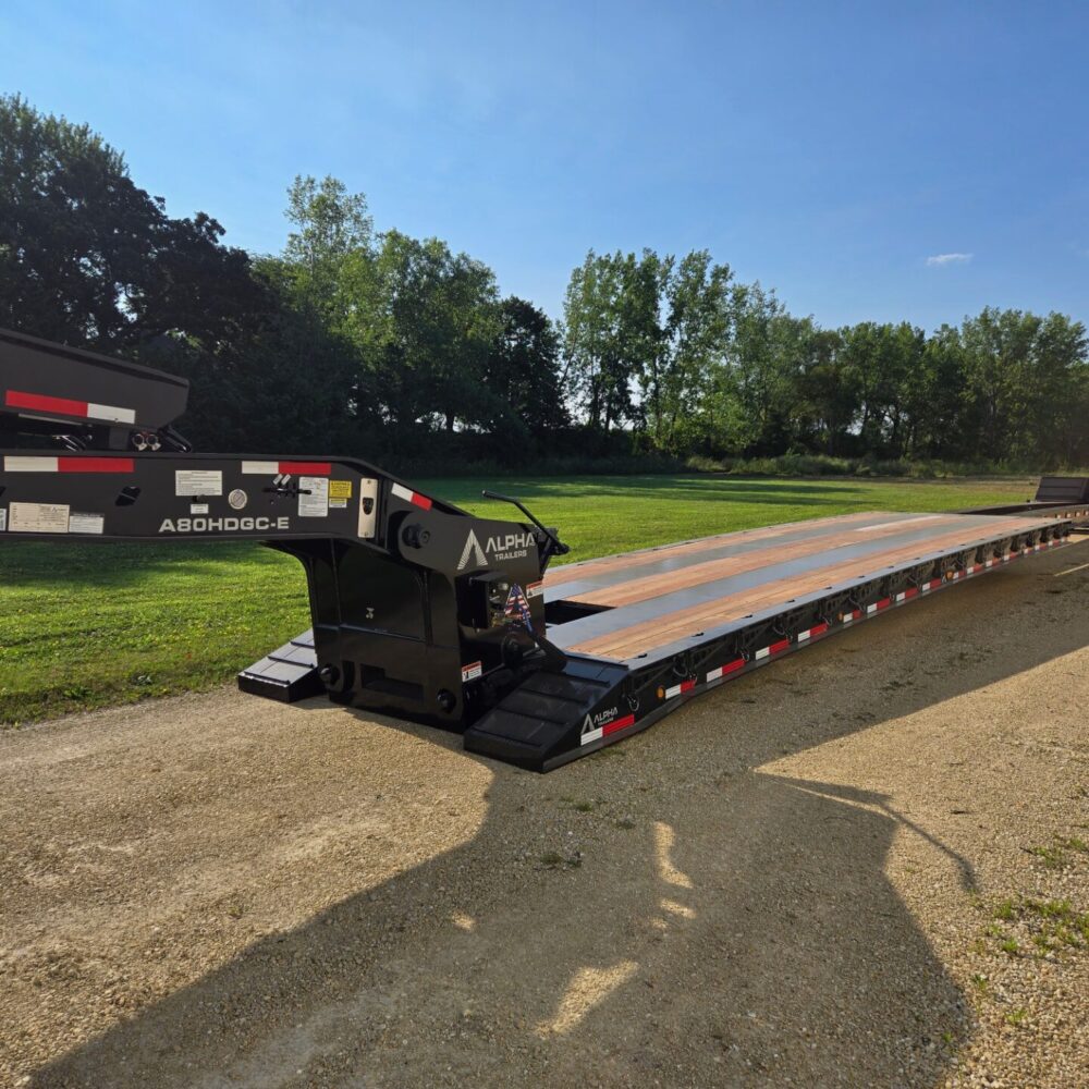 Alpha HD Trailers | A80HDGC-E Double Drop Drop Extendable Trailer