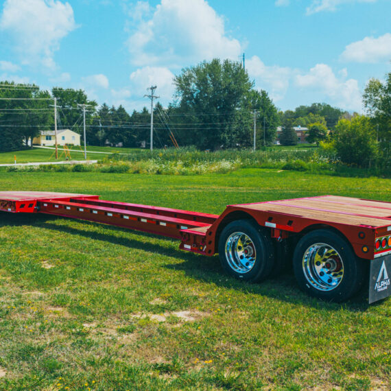 Alpha HD Trailers | A80HDGC-E Double Drop Drop Extendable Trailer